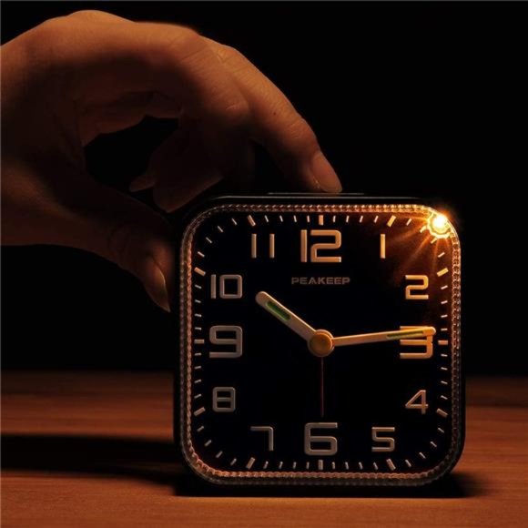 Wall Decor | 3d Numbers No Ticktock Analog Alarm Clock With Classic ...